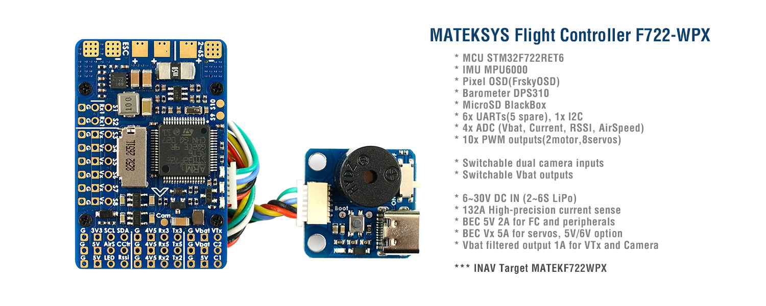 Matek F722-WPX AIO PIX-OSD