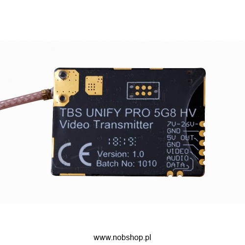 Nadajnik VTX TBS UNIFY PRO 5G8 V3 (SMA) 25-800mW